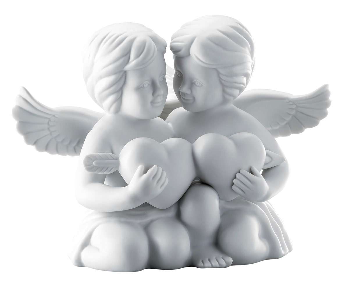 Rosenthal Engel klein Weiss matt Paar mit Herz 5 cm | Schäfer - Küche ...