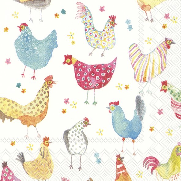 Ihr Jolly Hens L 805900 20 Lunch-Servietten 33 x 33 cm | Schäfer ...